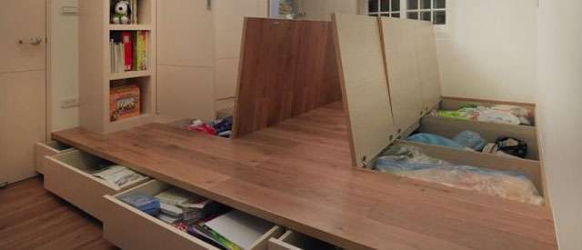 Built-in storage designs for small spaces - Ecohome