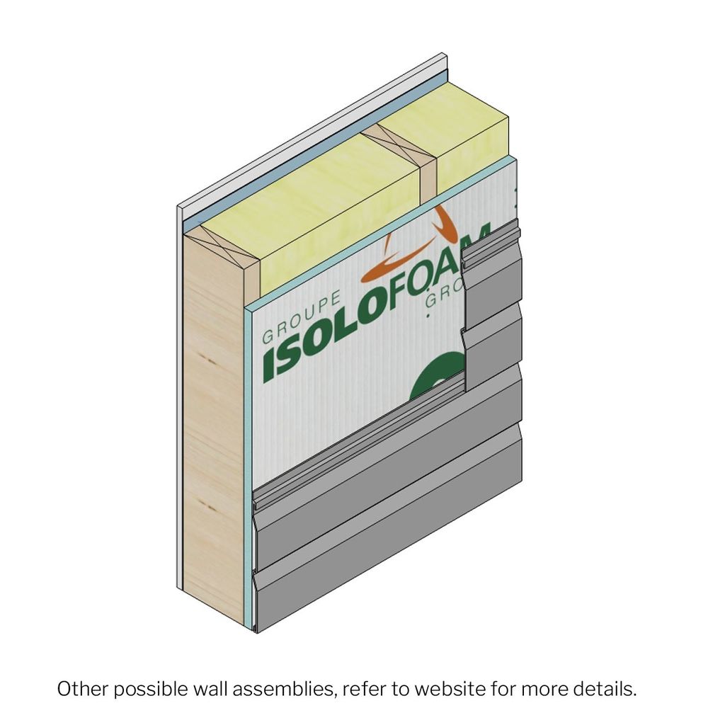Above grade exterior EPS wall insulation ISOCLAD panels from Isolofoam ...