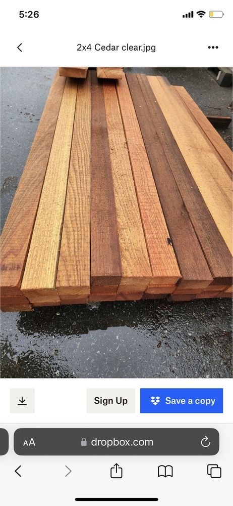 Lumber Western Red Cedar by Northwood Lumber Supply - Ecohome
