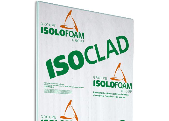 Above grade exterior EPS wall insulation ISOCLAD panels from Isolofoam ...