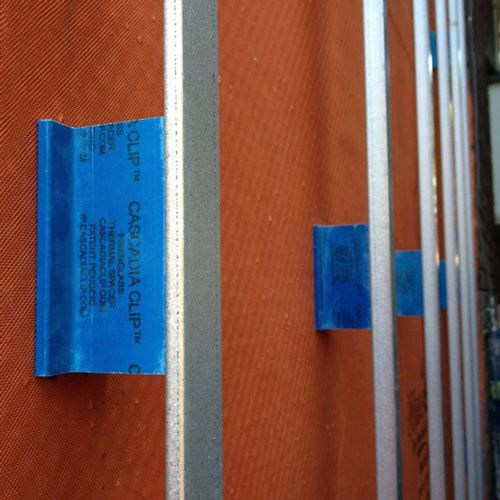 Cascadia Clip adjustable fiberglass thermal spacers for exterior ...