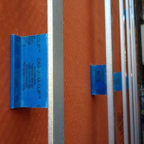 Cascadia Clip adjustable fiberglass thermal spacers for exterior ...