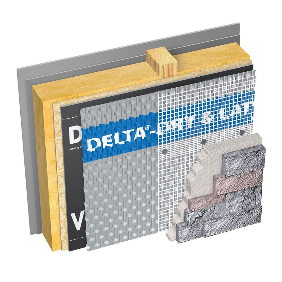 DELTA®-Dry & Lath 2-in-1 Rainscreen & Fiberglass Lath System - Ecohome