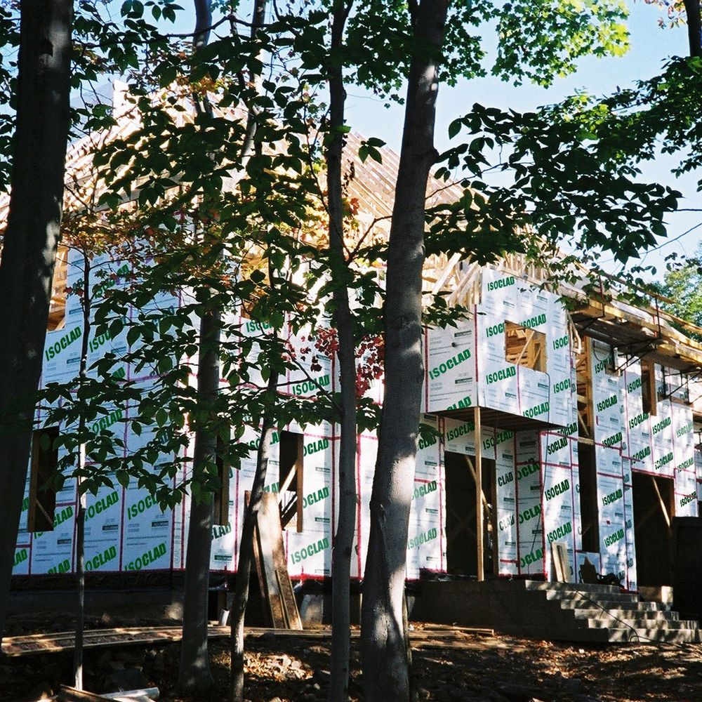 Above grade exterior EPS wall insulation ISOCLAD panels from Isolofoam ...