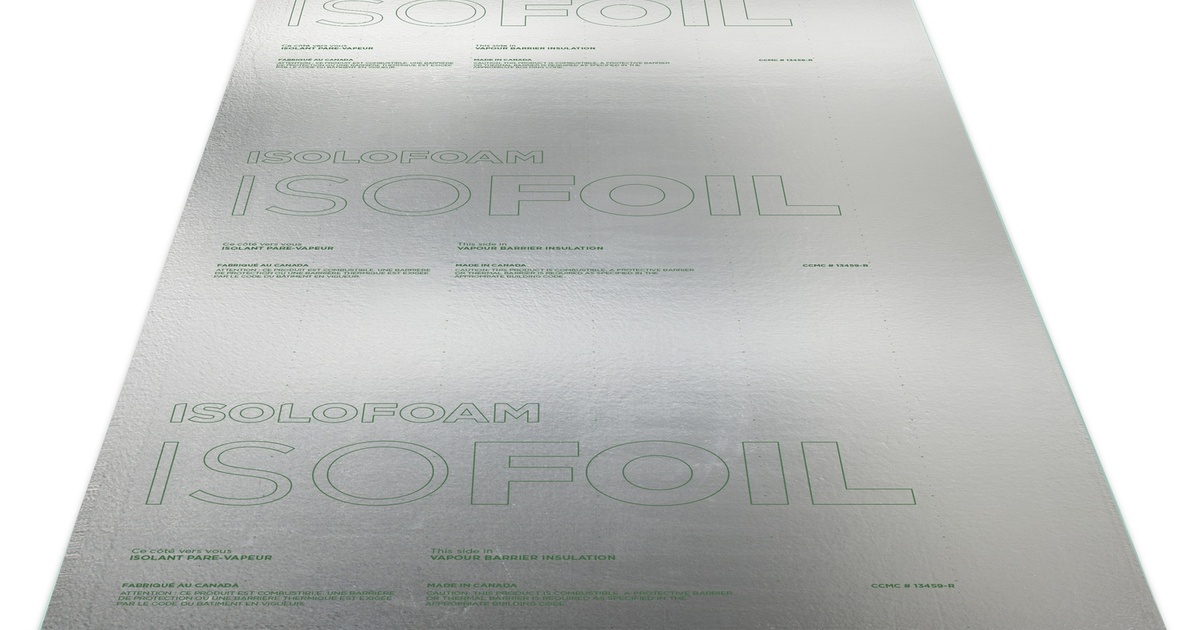 Isolant rigide avec pare-vapeur ISOFOIL par Groupe Isolofoam - Ecohome