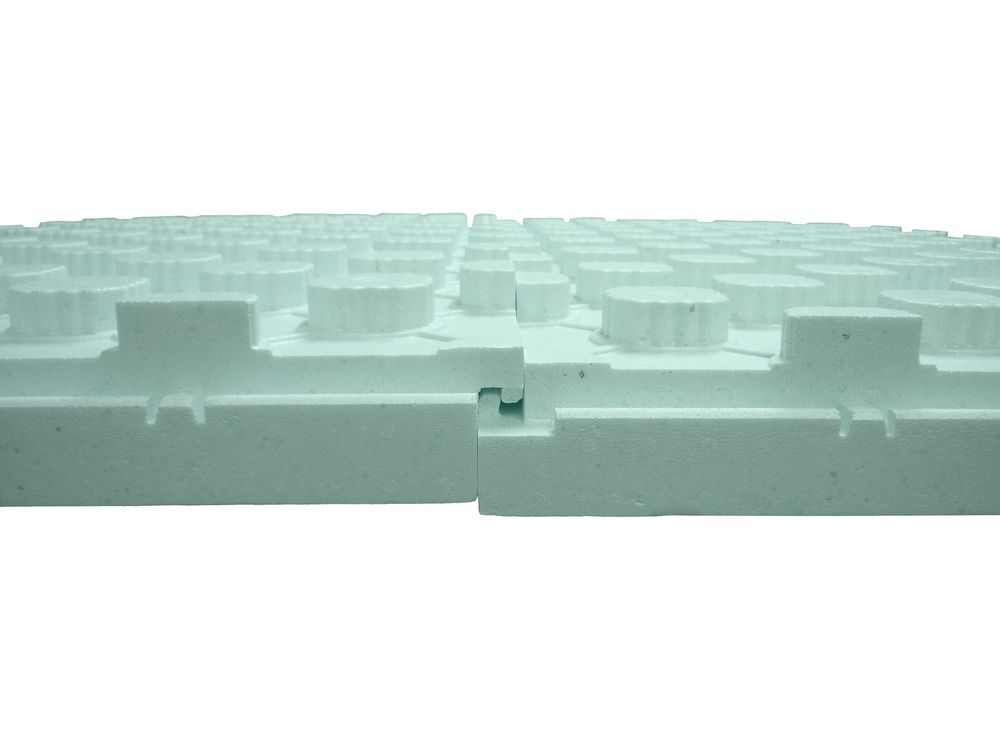 Radiant floor heating insulation ISORAD V2 EPS panels from Isolofoam ...