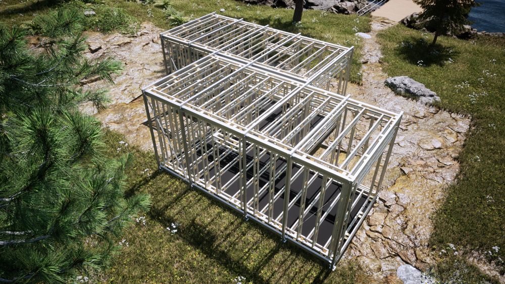 Mass Timber & Engineered Wood (CLT) Kithemp Wooden frame construction ...