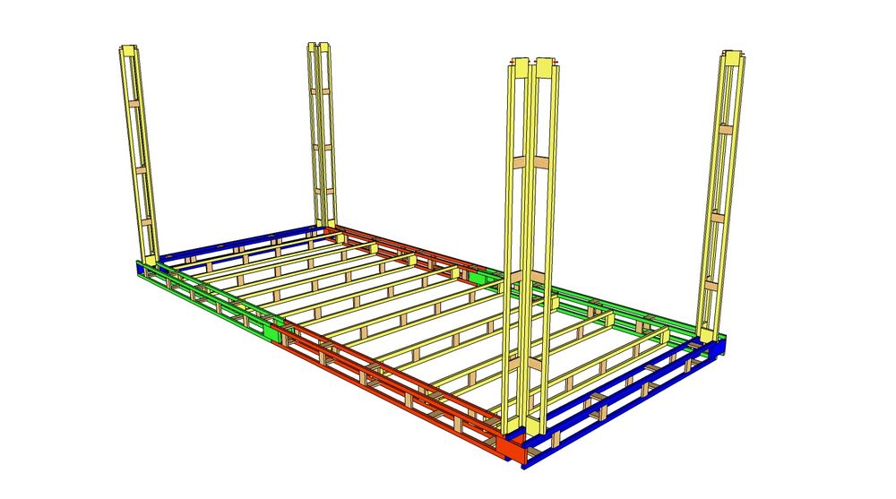 Mass Timber & Engineered Wood (CLT) Kithemp Wooden frame construction ...