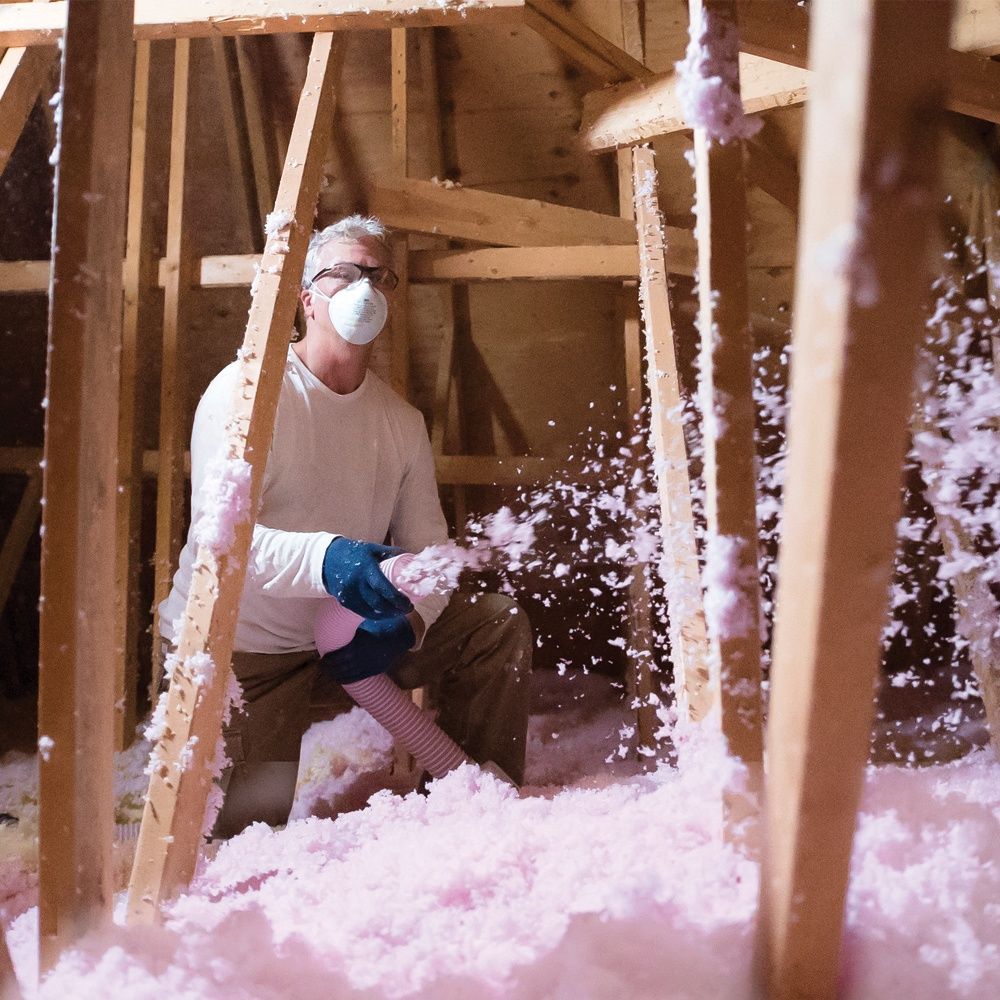 Blown-in loosefill fiberglass insulation for attics, walls and ceilings ...