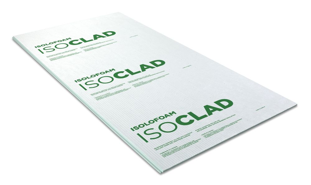 Above grade exterior EPS wall insulation ISOCLAD panels from Isolofoam ...