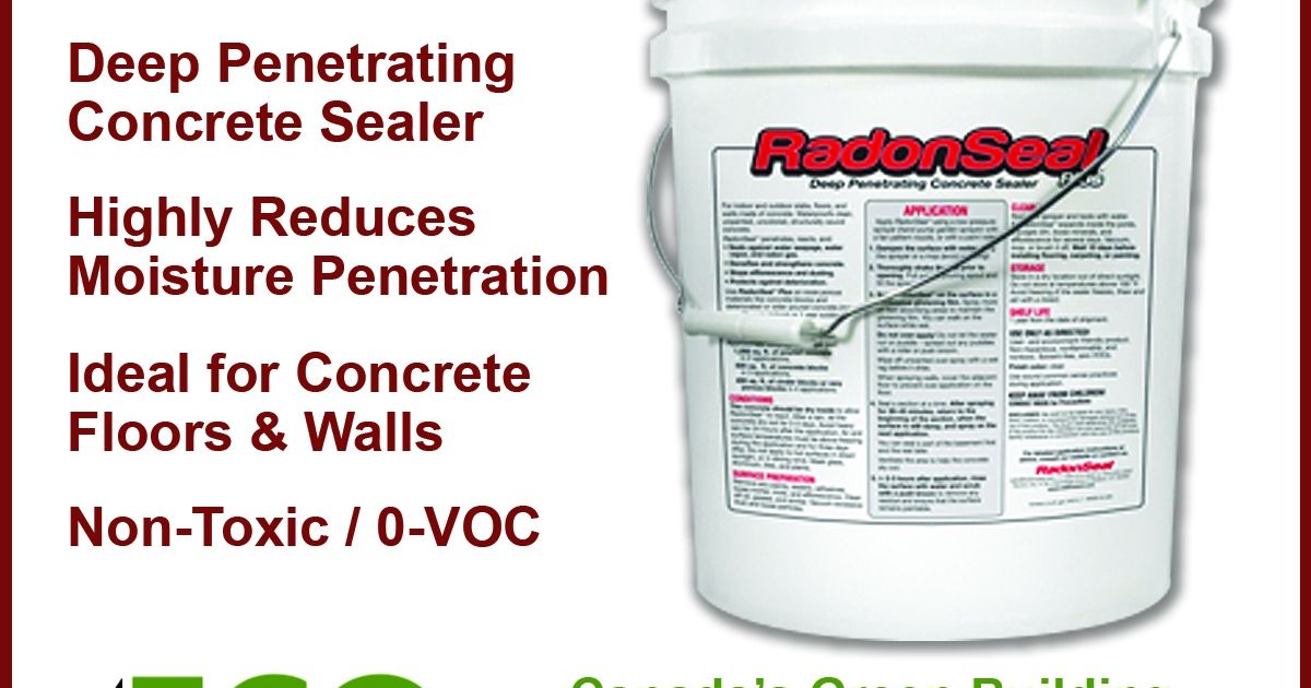 Radon - Mitigation Products & Membranes Radon Seal by RadonSeal - Ecohome