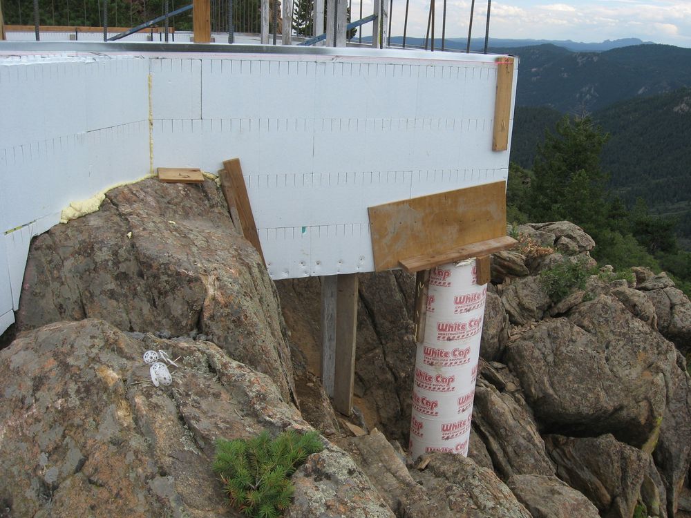 ICF Foundations on rock - Ecohome