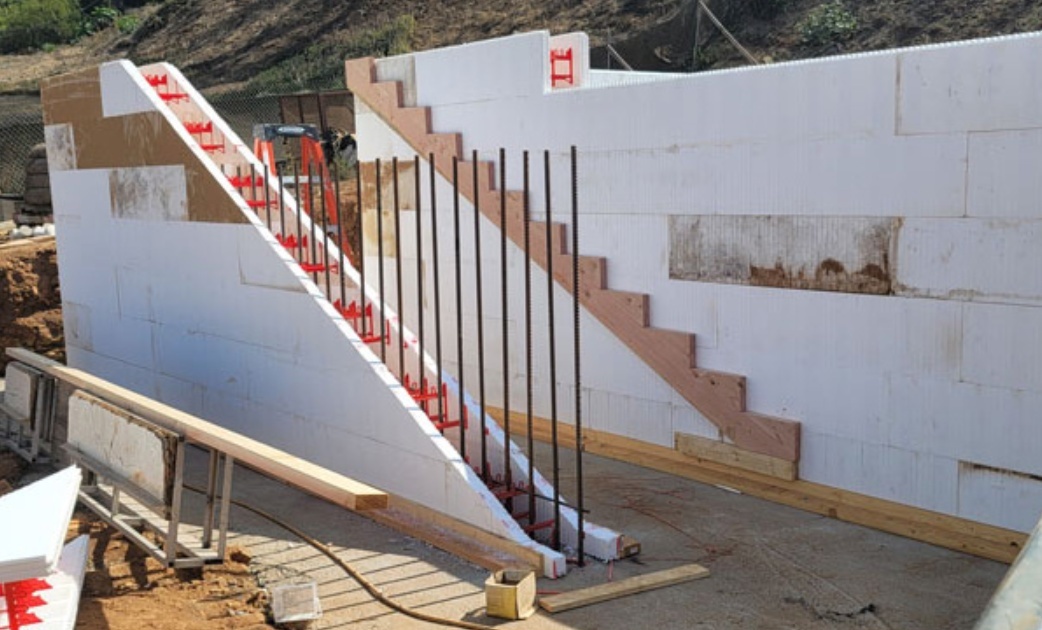 Insulated Concrete Form Contractors (ICF) ICF basement construction in ...