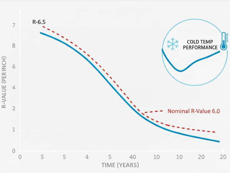 Thermal Drift: R-Value Loss in Polyiso & XPS Foam Explained - Ecohome
